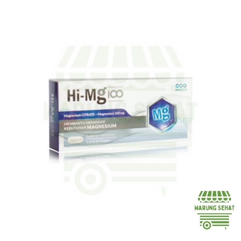 Jual Hi-Mg 100/Hi-Mg 200 - Memenuhi kebutuhan Magnesium (1 Dus @30 ...