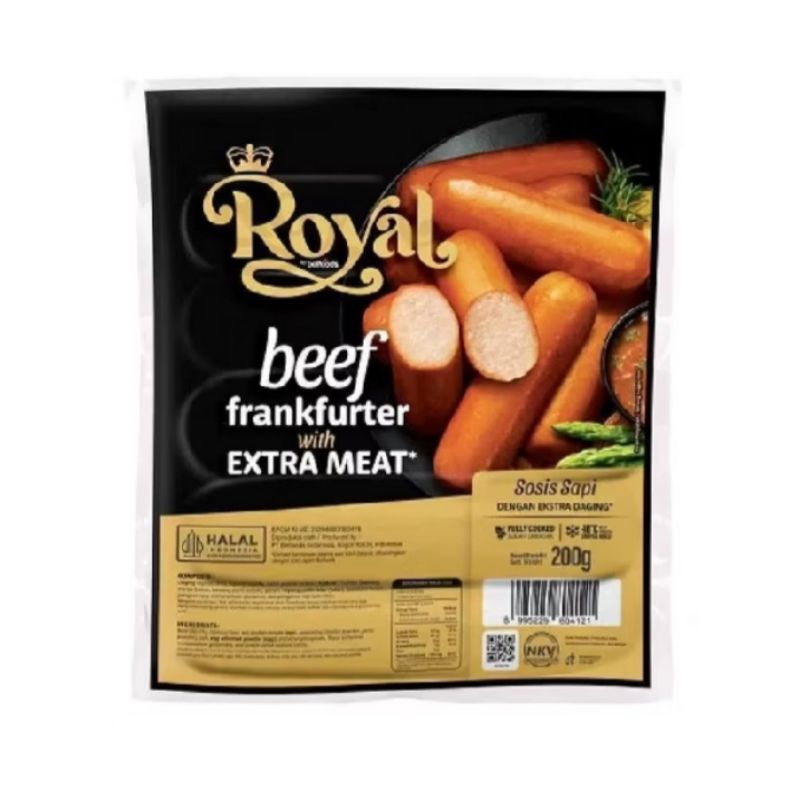 Jual Belfoods Royal Beef Frankfurter with Extra Meat 200 gr (Halal ...