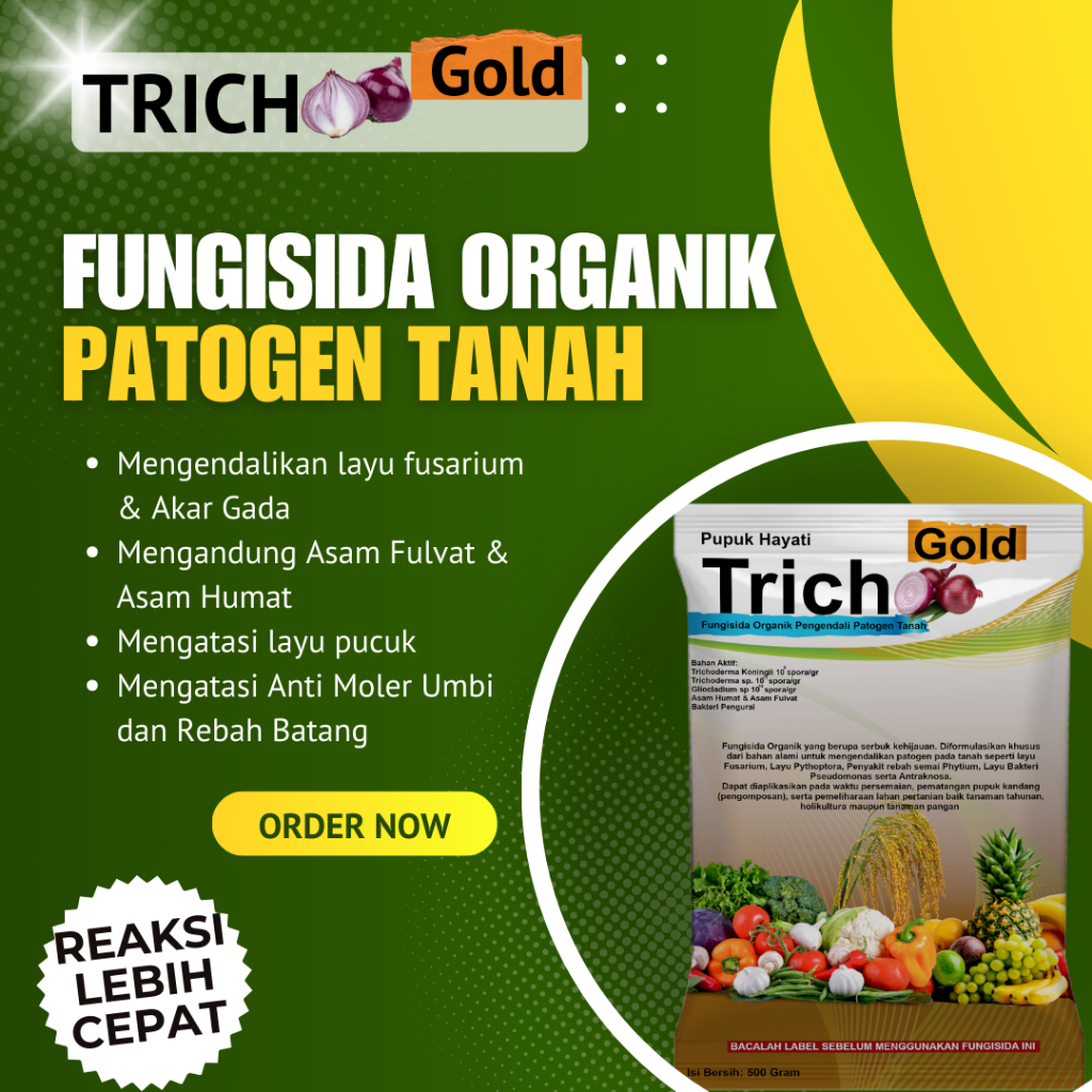 Jual Tricho Gold 500 Gram Trichoderma Trico Anfush Tricog Pengendali ...