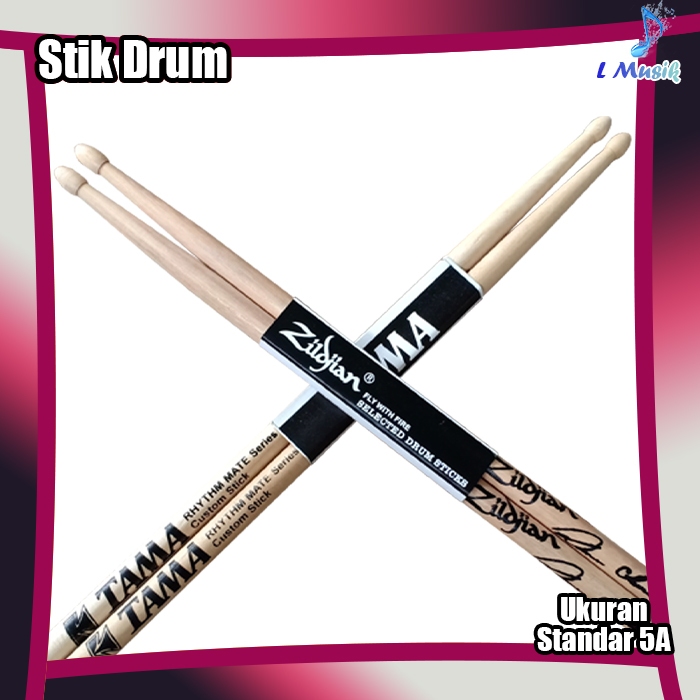 Jual STIK DRUM PREMIUM MERK ZILDJIAN BAHAN SAWO UKURAN STANDAR 5A ...