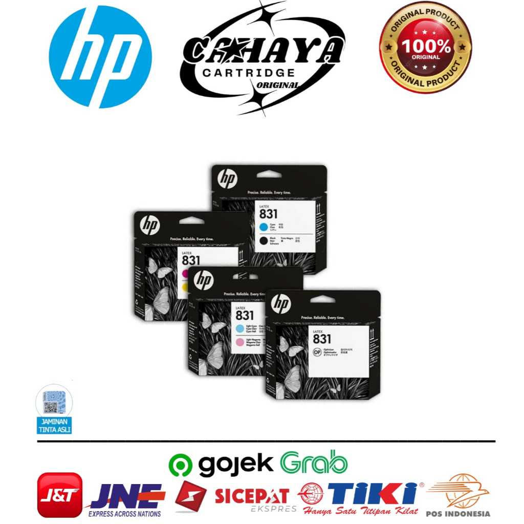 Jual Printhead latex hp 831 black cyan magenta yellow LC LM original ...