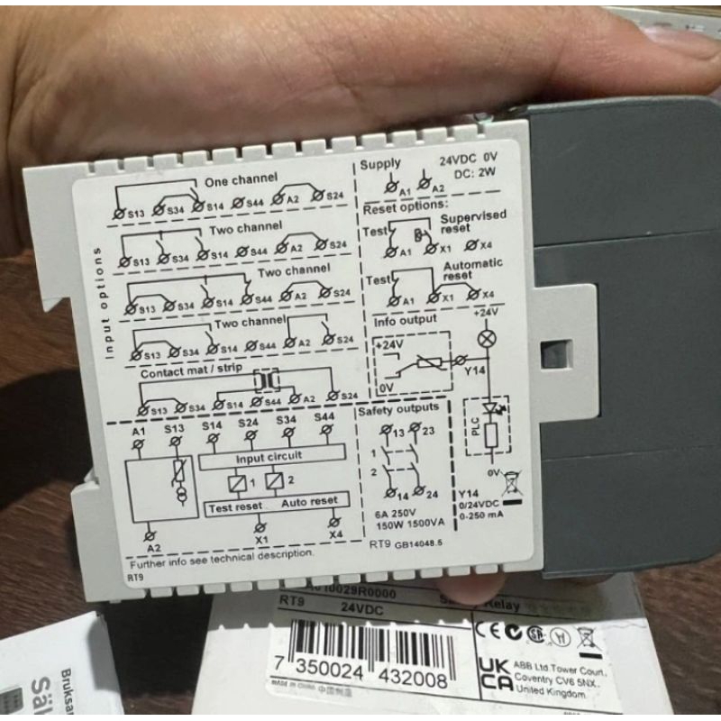 Jual SAFETY RELAY ABB 2TLA010029R0000 RT9 24VDC ORIGINAL ASLI | Shopee ...