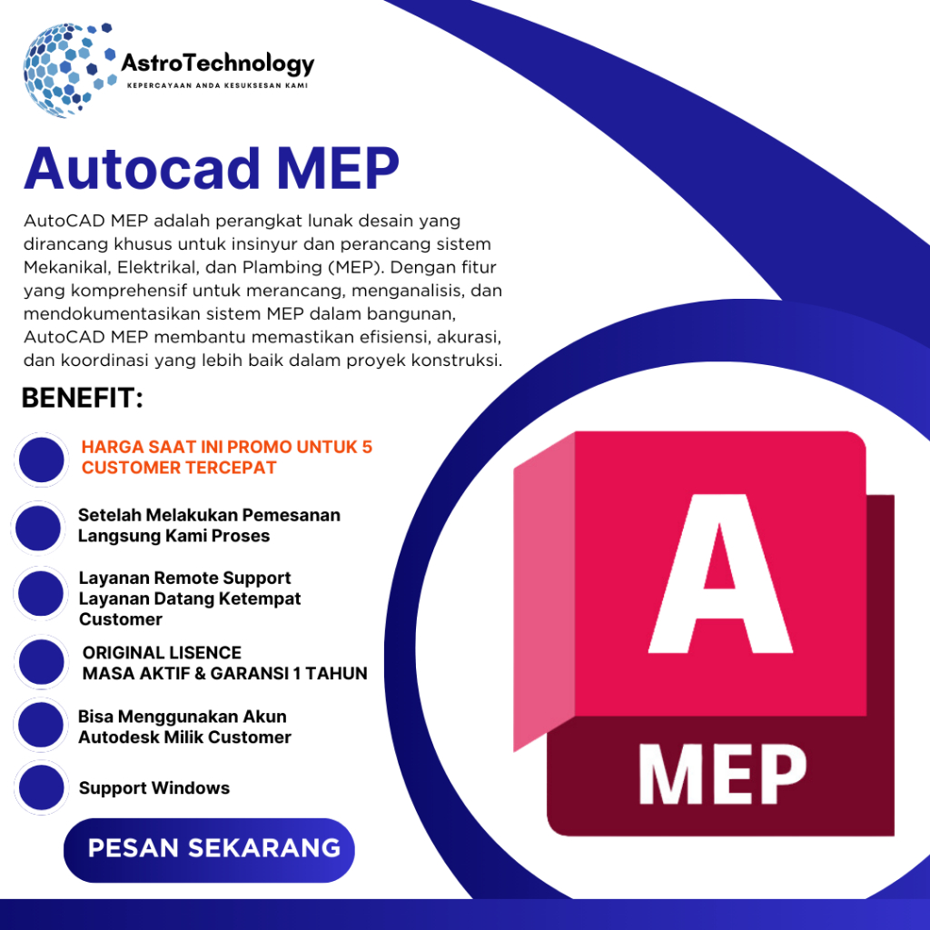 Jual APP Design Autodesk AutoCad MEP Original Bergaransi Untuk WIN ...