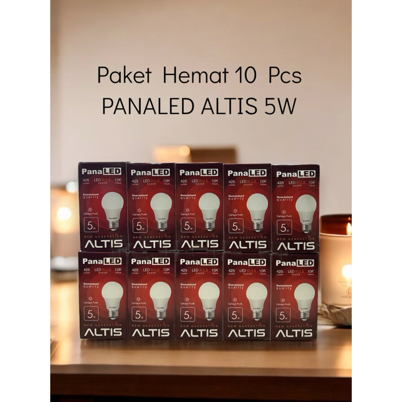 Jual [ PAKET HEMAT 10 PCS ] LAMPU LED PANALED ALTIS / VISERO VINTAGE 5W 7W 9W 12W 15W 18W 21W ...