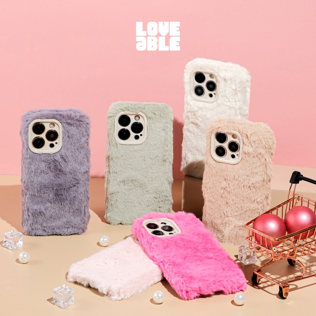 Jual LOVEABLE Fluffy Fur Case - Softcase/Cashing HP For iPhone 11 12 13 ...