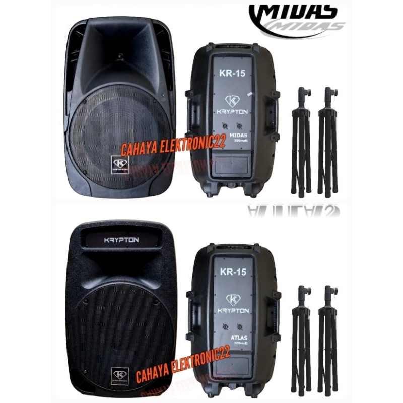 Jual SPEAKER PASIF 15"INCH KRYPTON KR 15 ATLAS DAN MIDAS ORIGINAL (2 ...
