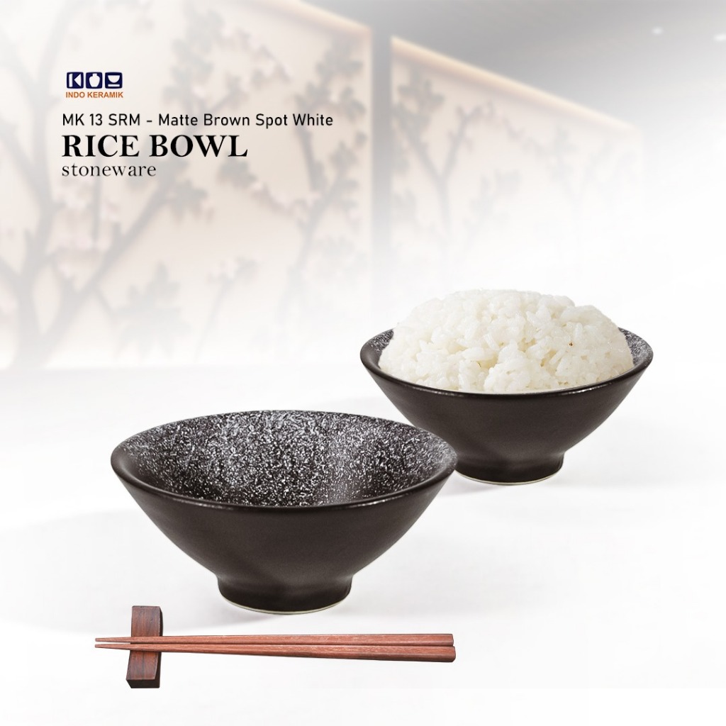 Jual Rice Bowl Stoneware 12,5CM (1PCS) Design By Indo Keramik Japanese ...