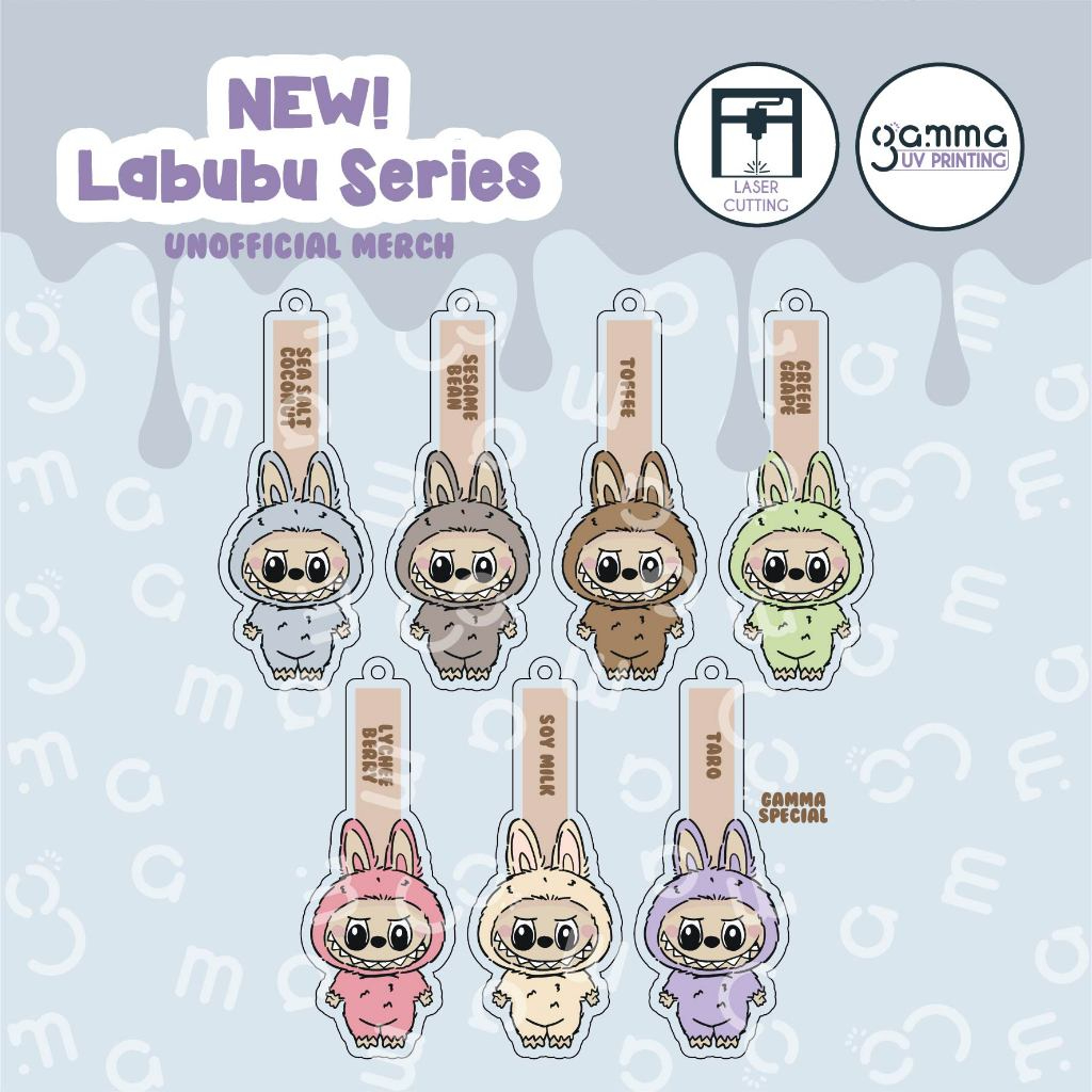 Jual Custom Gantungan Kunci Labubu Nama Akrilik UV Print / Bag Tag ...