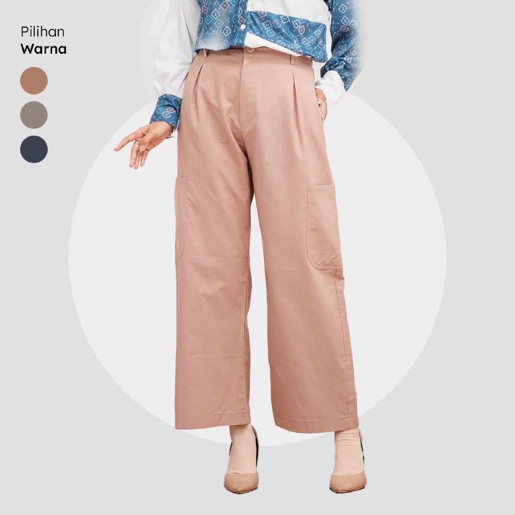 Jual Celana Wanita Kulot Linen Casual Formal Dianella Series-by_atha ...