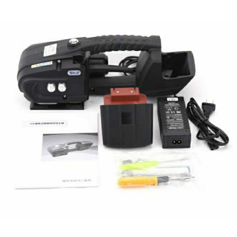 Jual battery electric mesin strapping band tool portable straping ...