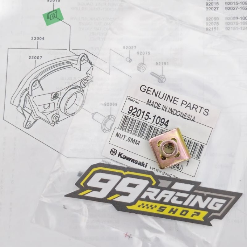 Jual Mur Klip Lampu Depan Nut 6mm Klip Reflektor Mur Klip Body Belakang ...