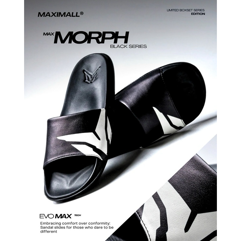 Jual Sandal Slide Maximall Max-Morph Black Series | Shopee Indonesia