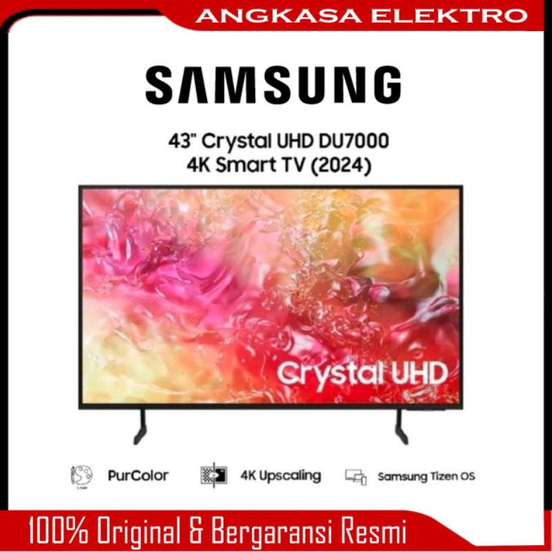Jual LED TV SAMSUNG 43INCH SMART TV UHD 4K 43DU7000 - GARANSI RESMI 1 ...