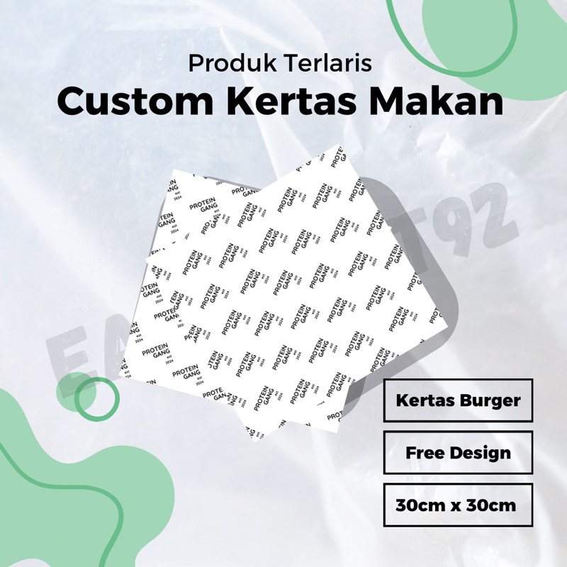 Jual Kertas Bungkus Motif - Kertas Roti - Kertas Bungkus Custom / Free ...