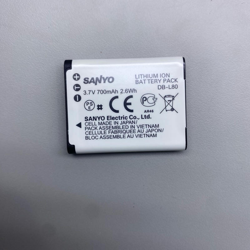 Jual Baterai Sanyo DB-L80 For Sanyo CG10 Xacti VPC-CG100 VPC-CG20 VPC-CS1 | Shopee Indonesia