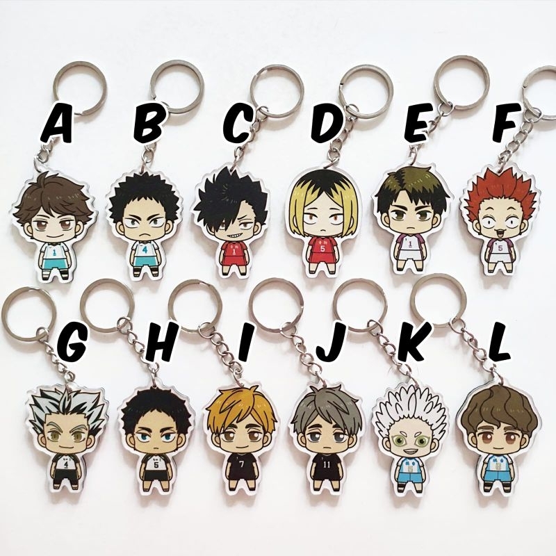 Jual Keychain Anime Haikyuu 2 Oikawa Iwaizumi Kuroo Kenma Ushijima ...