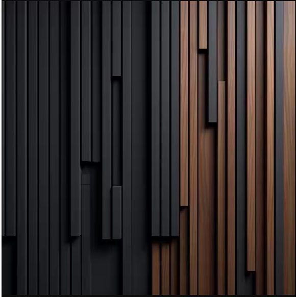 Jual Wall Batten MDF/HMR Dekorasi Dinding Ukuran Panjang 240cm Dengan ...