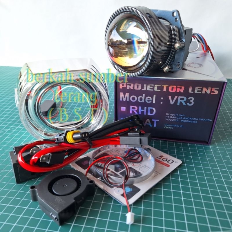 Jual paket biled 3 inch VR3 vinyx ukuran 3 inch combo hemat shroud ...