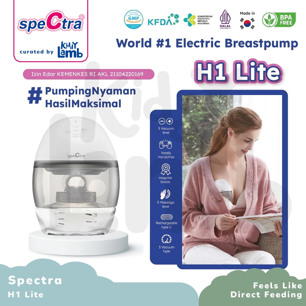 Jual Spectra H1 Lite Electric Breastpump / Pompa Asi Elektrik ...