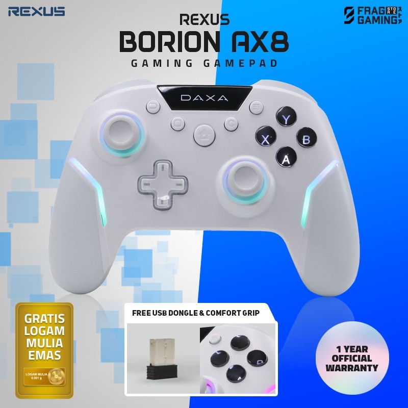 Jual Rexus Daxa AX8 Borion Gamepad Daxa AX-8 Rexusborion Wireless ...