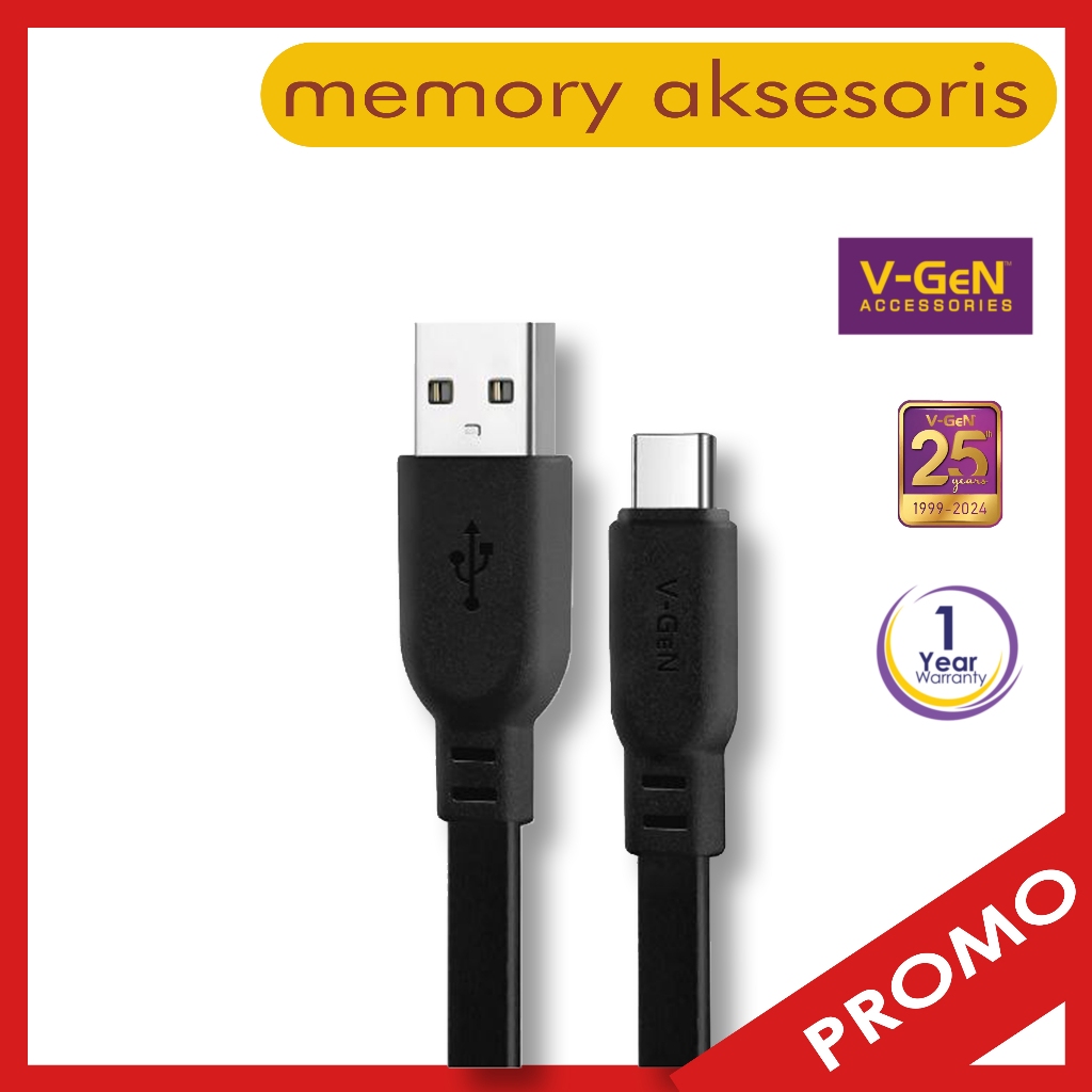 Jual Kabel Type C V-GeN VGC-24 2.4A 2 Meter Fast Charging QC3.0 ...