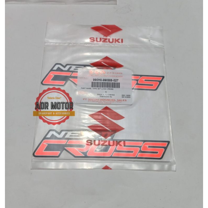 Jual sticker stiker logo Suzuki Nex II 2 Nex cross crossover original ...