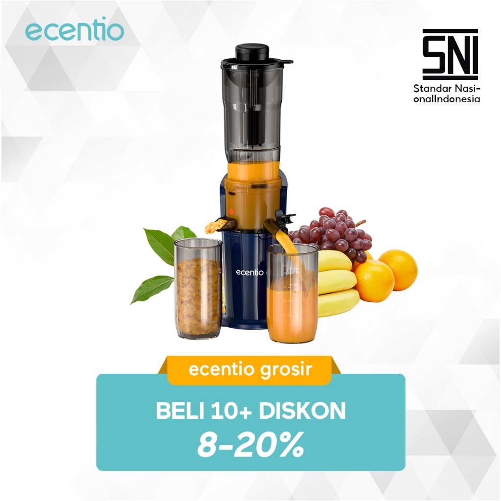 Jual 【grosir】ecentio Slow Juicer Blender 82mm diameter Jus Buah Juser ...