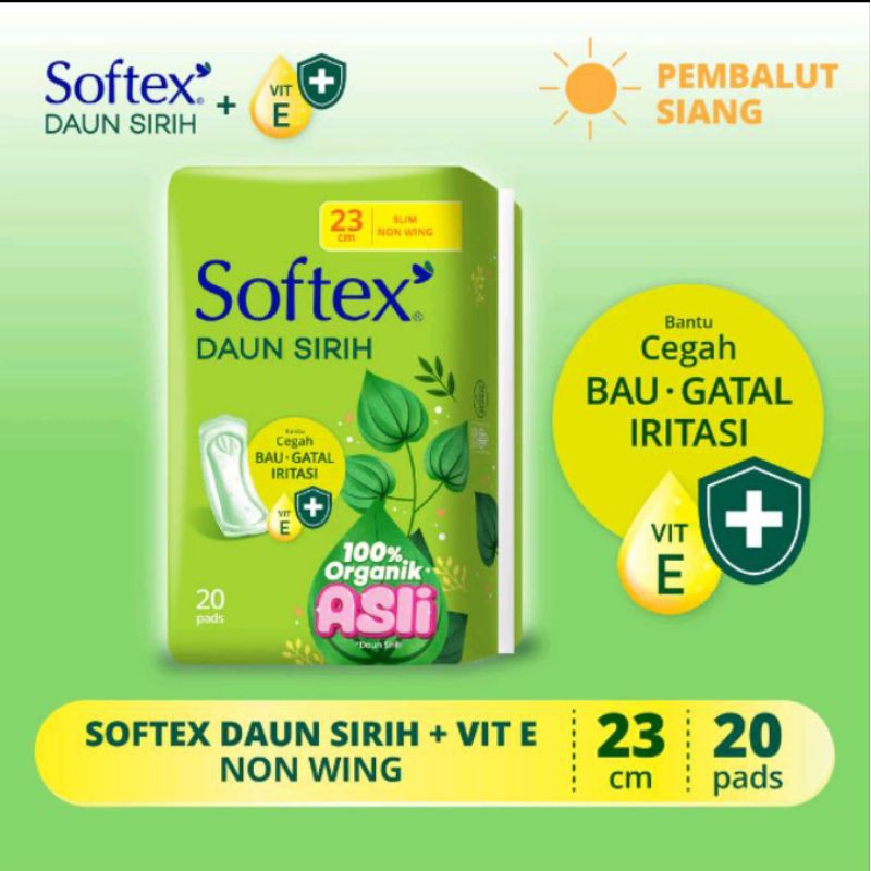 Jual Softex Daun Sirih Non Wing isi 20 pads | Shopee Indonesia