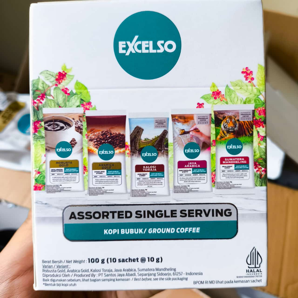 Jual Excelso Assorted Single Serving 100gr 10 sachet | Shopee Indonesia