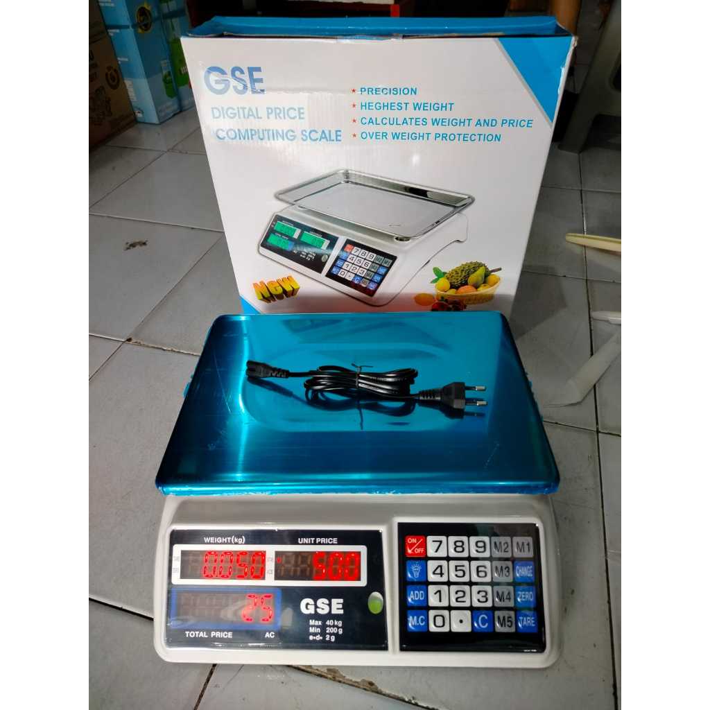 Jual Timbangan Digital GSE 40 Kg / Timbangan Buah / Timbangan Laundry ...