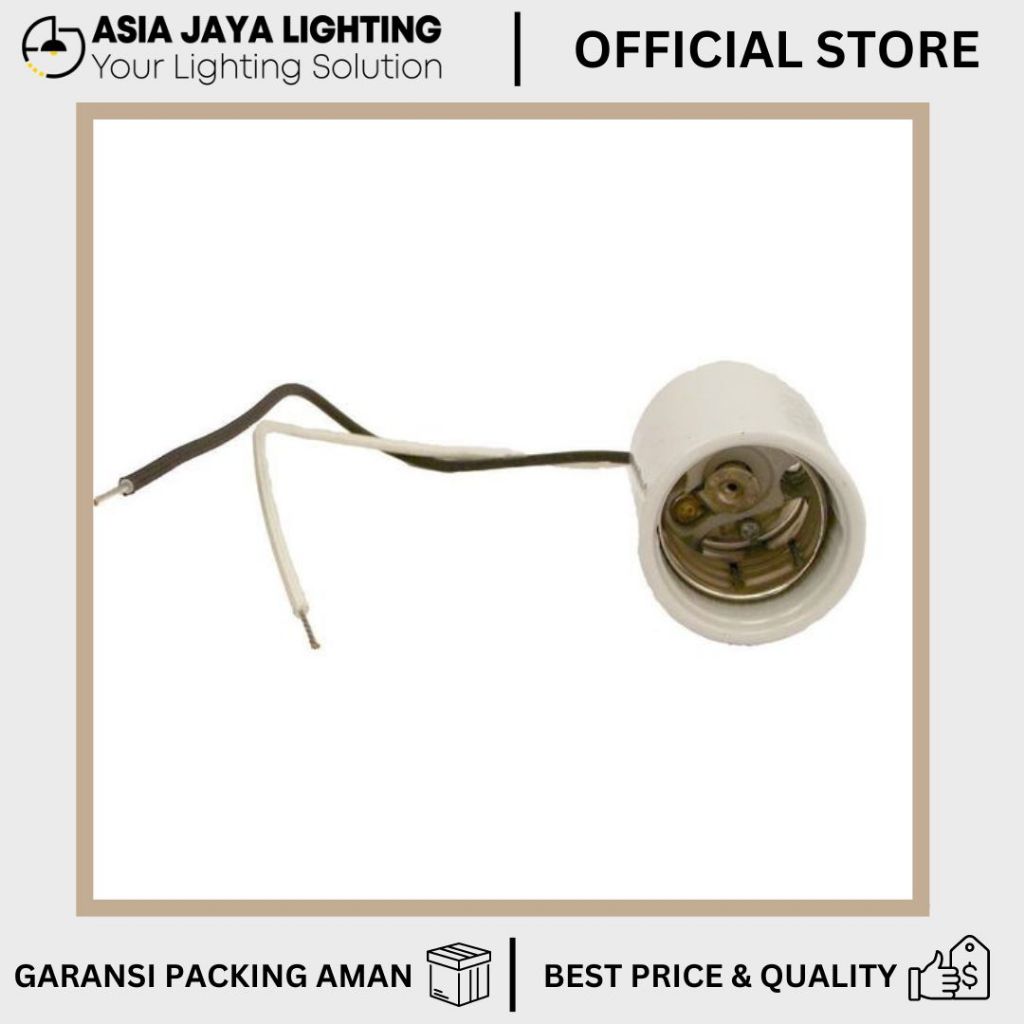Jual FITTING KERAMIK / FITTING BATU E14 UNTUK LAMPU HIAS / LAMPU ...