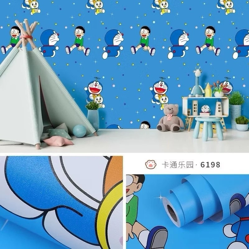 Jual wallpaper dinding doraemon ukuran 8m s/d 9m x 45cm | Shopee Indonesia