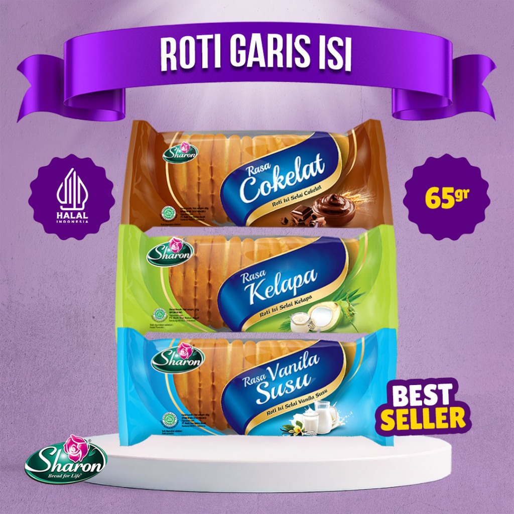 Jual Sharon Bakery Roti Garis isi Selai 65gr | Shopee Indonesia