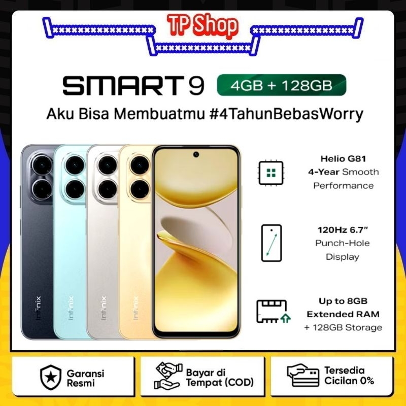 Jual Infinix Smart 9 [4/128] [3/64] Garansi Resmi | Shopee Indonesia