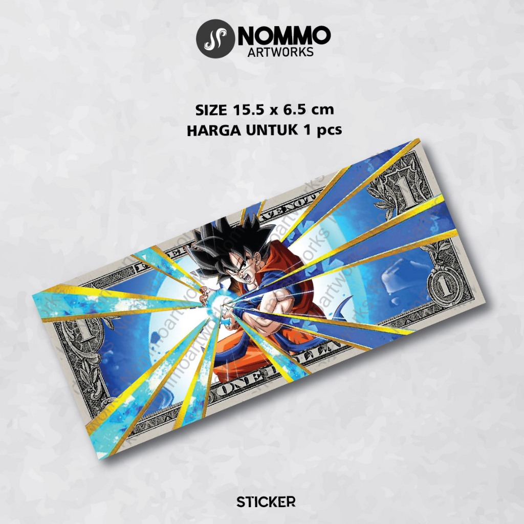 Jual Sticker Uang Dollar Dragon Ball Anime - Nommo Artworks | Shopee ...