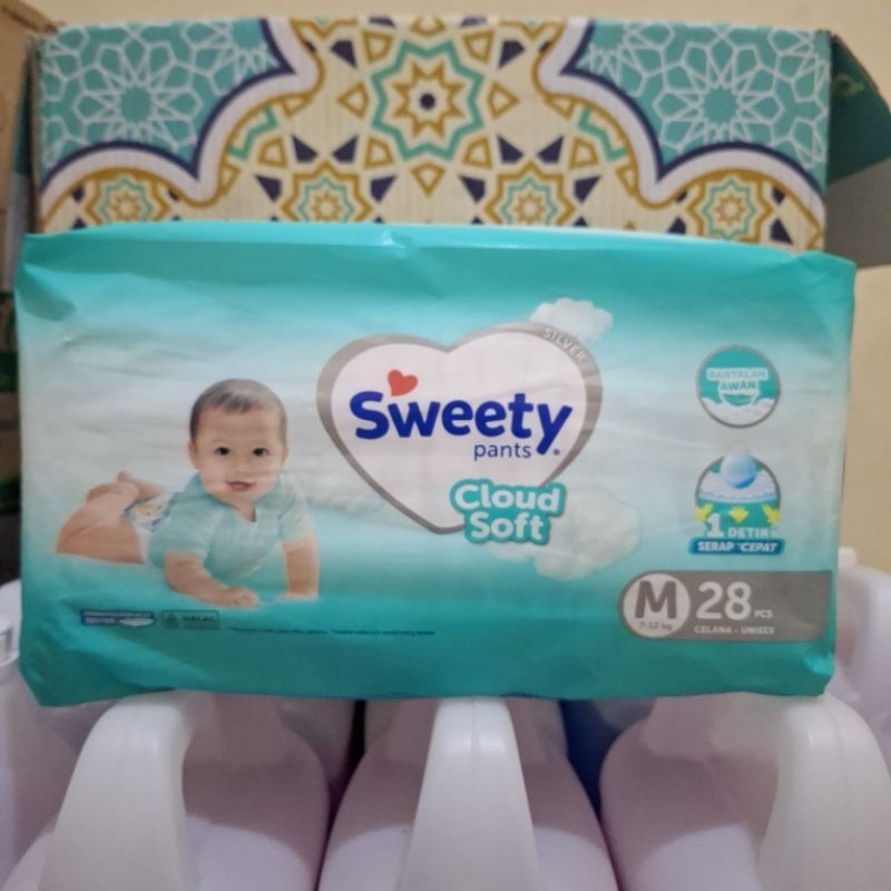 Jual Sweety Silver Pants M28 Popok Celana 7-12 Kg | Shopee Indonesia