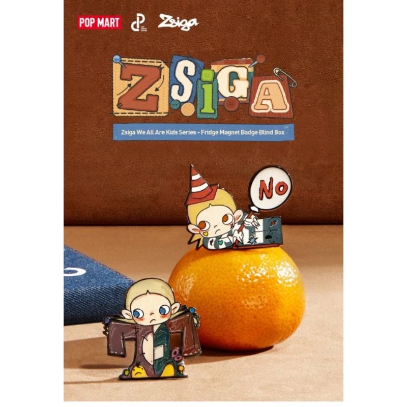 Jual POP MART Zsiga We All Are Kids Series-Fridge Magnet Badge Blind ...