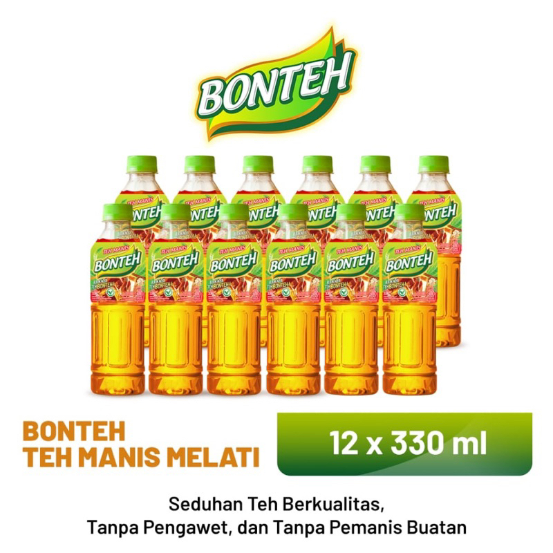 Jual BONTEH TEH MELATI 1 DUS ISI 12 x 330ml | Shopee Indonesia