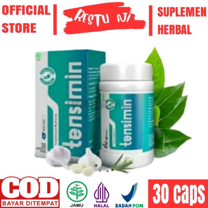 Jual Tensimin Obat Herbal Hipertensi Darah Tinggi Jantung Strok Asam ...
