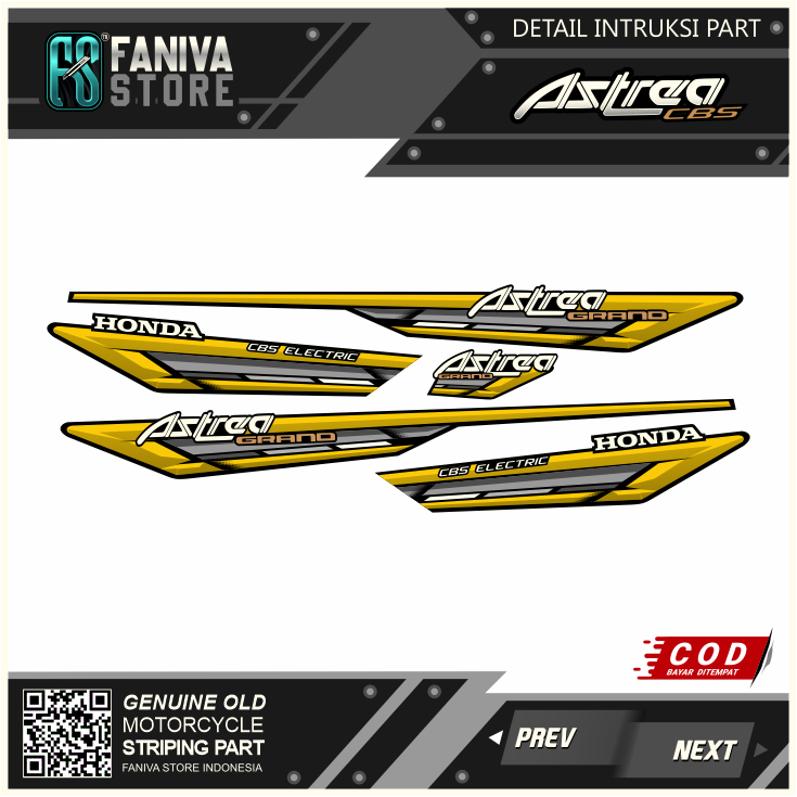 Jual STRIPING ASTREA / STRIPING GRAND / STRIPING ASTREA BULUS ...