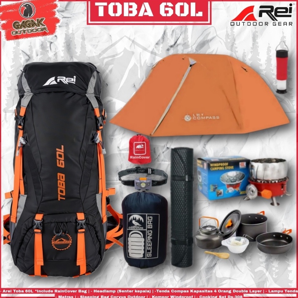 Jual Produk Istimewa Promo Tas Gunung Tas Carrier Arei Outdoorgear Toba ...