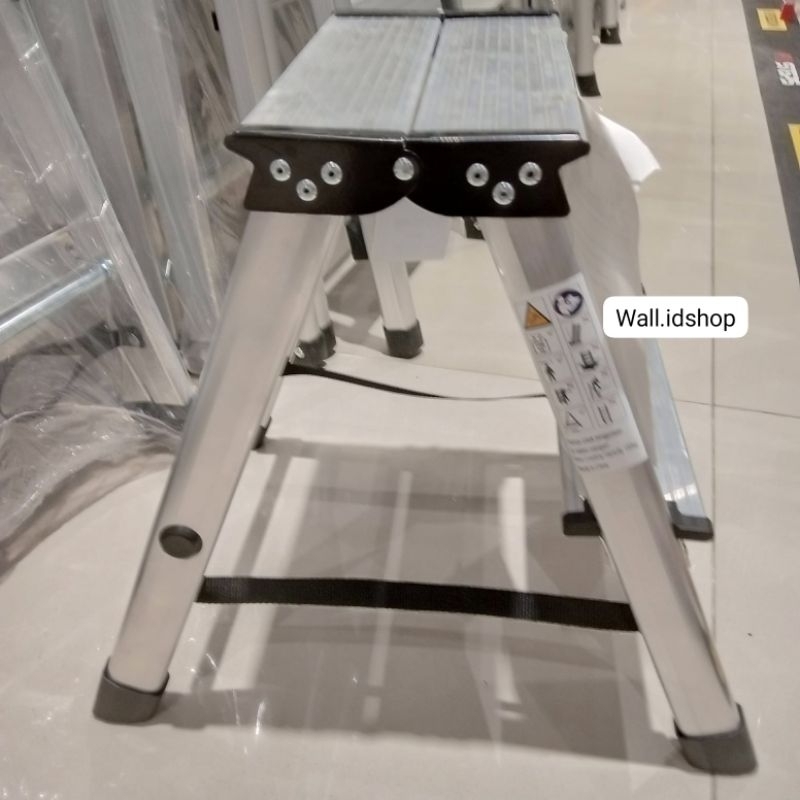 Jual Fixsteps 42 Cm Tangga Lipat Aluminium Stool 2 Step | Shopee Indonesia