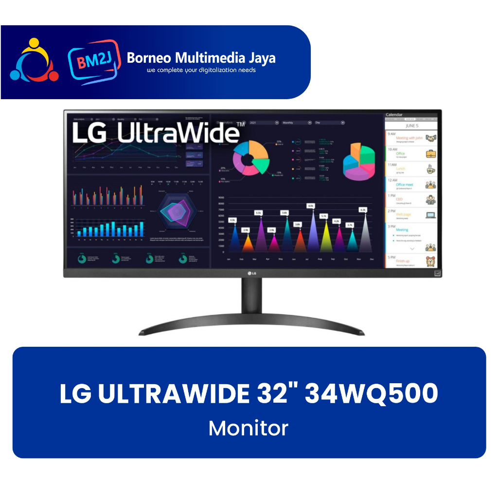 Jual LG UltraWide 34WQ500-B 34" WFHD IPS Display HDR10 sRGB 99% 100Hz ...