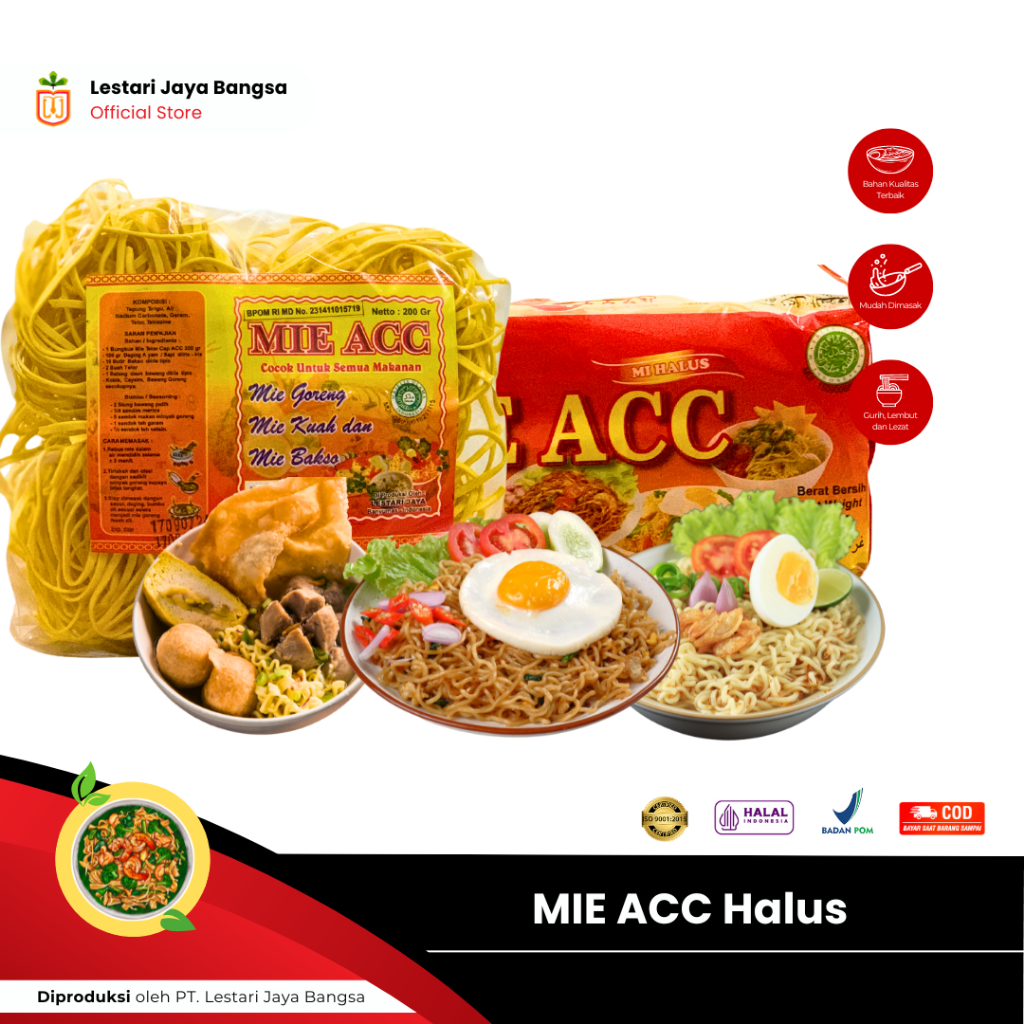 Jual Mie ACC Halus | Mie Bakso | Bakmie | Mie Goreng | Shopee Indonesia