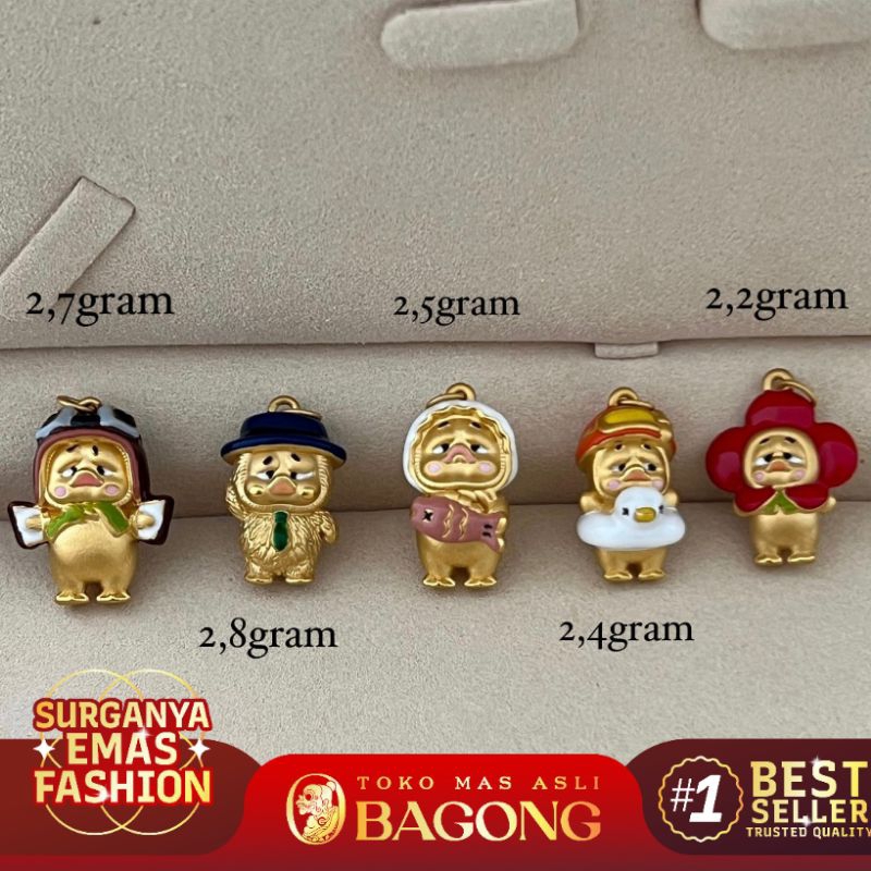 Jual LIONTIN / CHARM UPSET DUCK EMAS 24K HONGKONG HK 999% - ASLI BAGONG ...