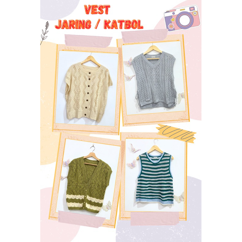 Jual Vest Jaring Rompi Jaring Vest Katbol | Shopee Indonesia