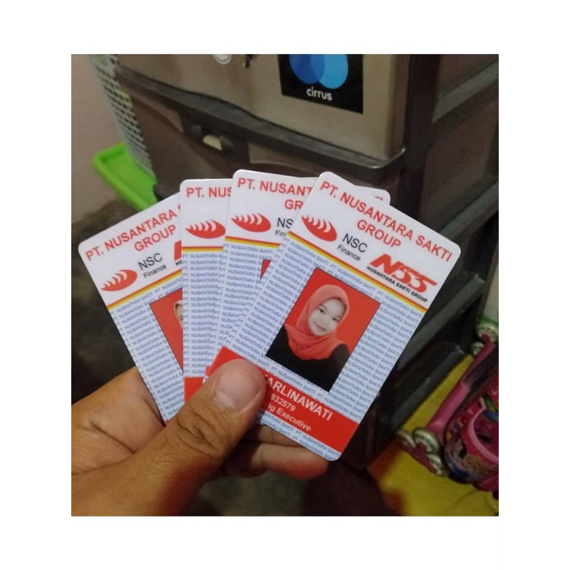 Jual CETAK PVC ID CARD KERJA/KARTU ANGGOTA/NAMETAG | Shopee Indonesia
