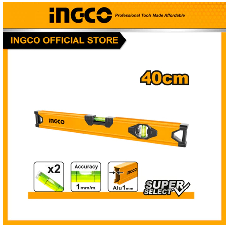 Jual WATERPAS 40 CM 16 INCH WATERPASS ALUMINIUM SPIRIT LEVEL INGCO ...