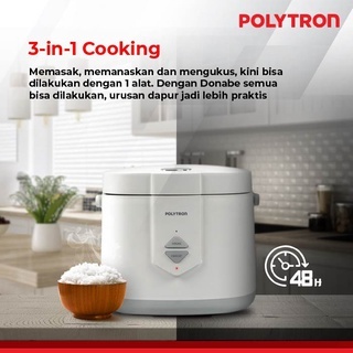 Jual POLYTRON Rice Cooker Donabe 2 Liter / Rice Cooker Polytron 1201Y ...