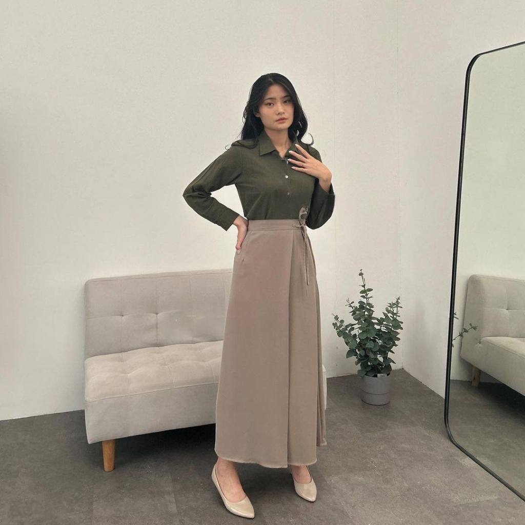 Jual Yaria Skirt Korean Style - Rok Panjang Wanita Kekinian - Rok A ...